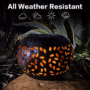 Solar Table Lights Outdoor Waterproof - 2 Pack Dancing Flickering Flame Lamp Black Metal Tabletop Light Solar Powered Decorative Lighting Lantern for Desk Bedroom Patio Garden Pathway Yard