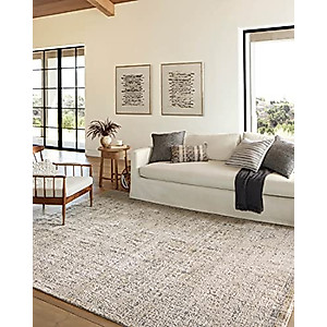 Amber Lewis x Loloi Alie Collection ALE-02 Sand / Sky, Traditional 18" x 18" Sample Rug