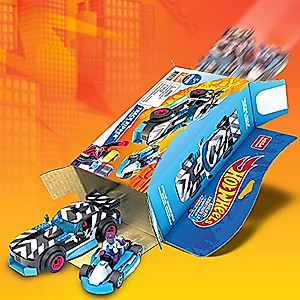 Hot Wheels Mega Construx Track Ripper and Kart Construction Set, Building Toys for Kids 5 Years and Up