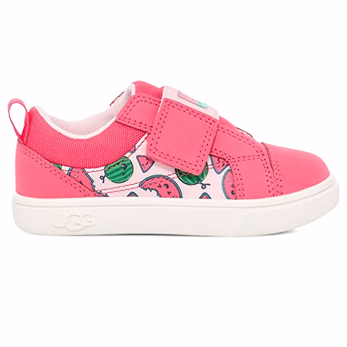 UGG Unisex-Child Rennon Low Watermelon Stuffie Sneaker, Watermelon, 12 Little Kid