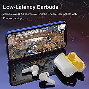 Kingstar Noise Cancelling Wireless Earbuds Bluetooth 5.1 in-Ear Hybrid Active Noise Cancelling Headphones, ANC ENC Bluetooth Earbuds Touch Control IPX5 Earphones 4-Mic Premium Stereo Sound