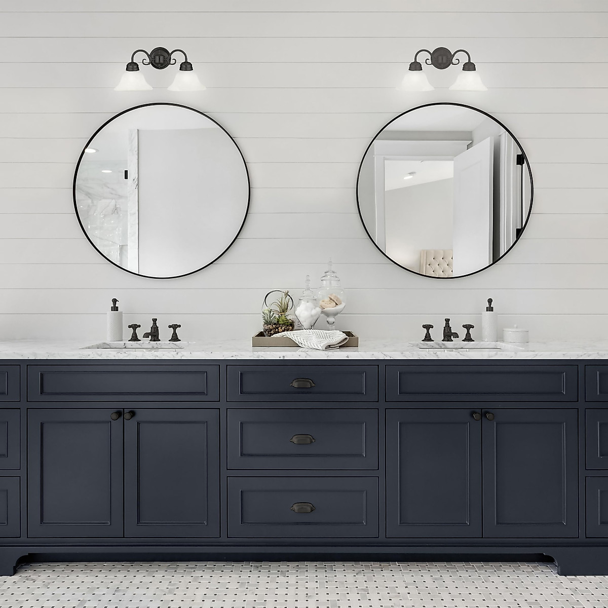 Design House 514471 Millbridge 2 Light Wall Light, Oil Rubbed Bronze