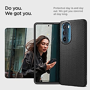 Spigen Liquid Air Armor Designed for Motorola Edge Plus (2022) Case (2022) - Matte Black
