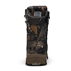 Waterproof Military Tactical Boots, Camouflage Disguise Outdoor Hunting Boots, Men Mid-Calf Trekking Shoes