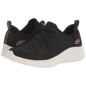 Skechers Sport Women's Women's Ultra Flex 3.0 Sneaker, Black/Rose Gold=BKRG, 7