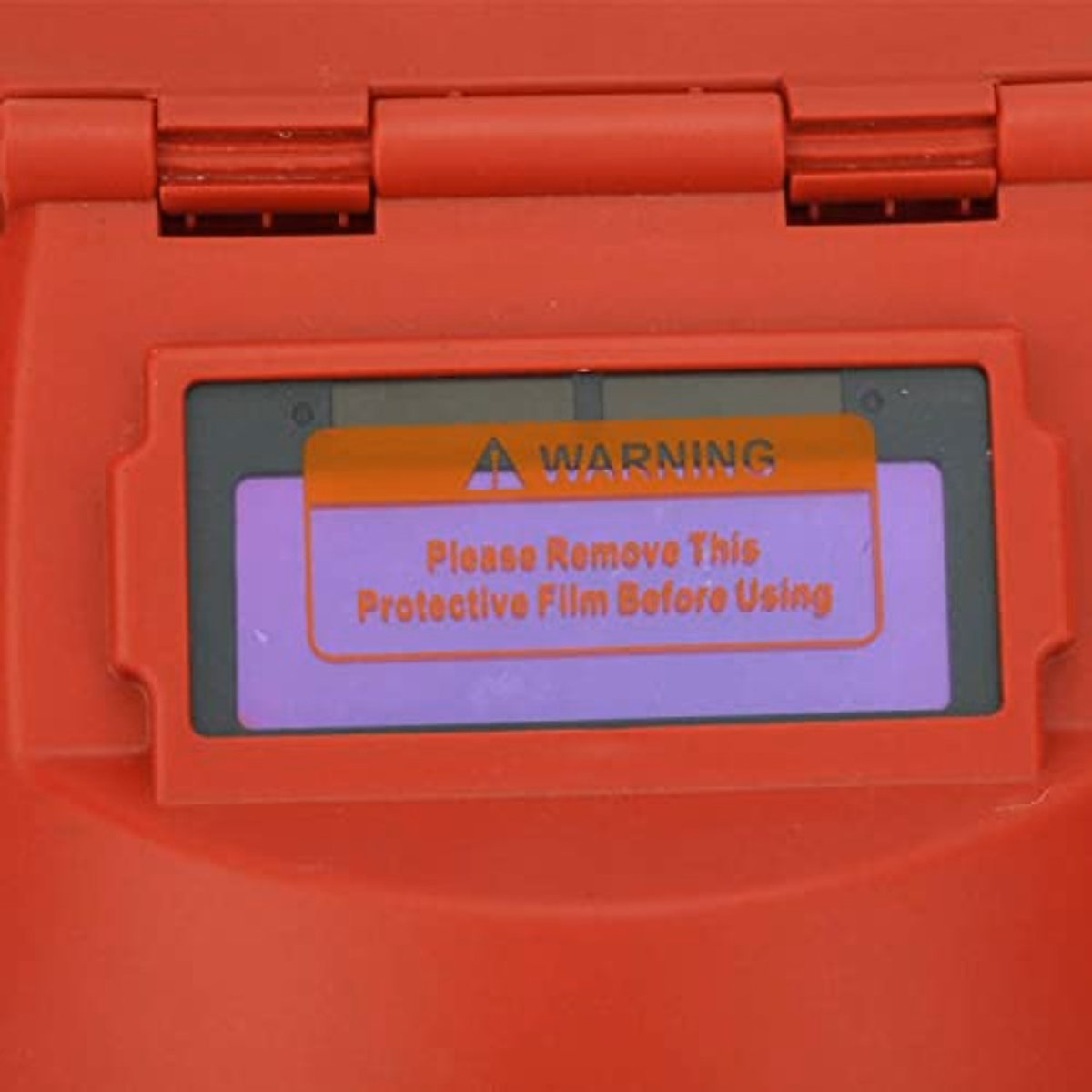 BWLZSP Welding Helmets Solar Auto Darkening Photoelectric Welding Mask Welder Face Shield Half Helmet Personal Protective Equipment Accessories (Black) (Orange)