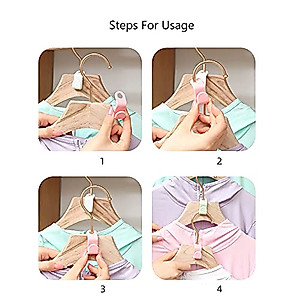 SCRTB Coat Hanger Connection Hook 30 Pcs Clothes Hanger Connector Hooks,Household Space Saving Cascading Connection Hooks for Wardrobe Closet,Mini Cascading Hanger Rack Hooks(WHITE30)