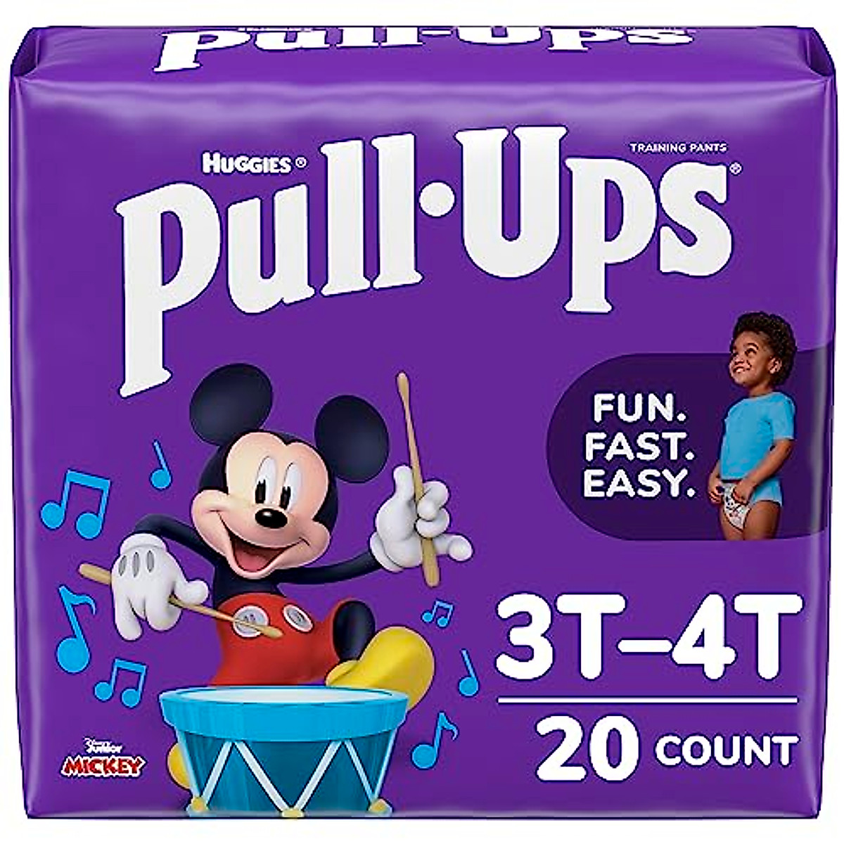 Pull-Ups Boys' Potty Training Pants, Size 5, 3T-4T, 20 Ct