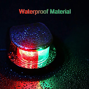 Aseakey Boat Navigation Lights, Marine LED Navigation Lamp, Red and Green Boat Front Light for Small Boat and Pontoon Yacht Skeeter
