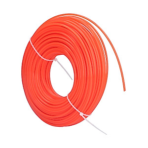 jerss Trimmer Line 3Mm Round Wire Brush Accessory 50M Cutting Machine Grass Cord Wire Brush Cutter Nylon Rope for Orange Sawing Machine Circular Attachments