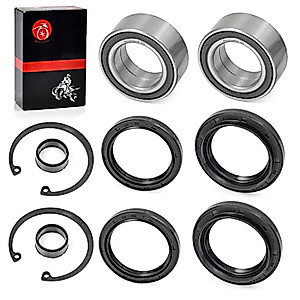 Front Wheel Bearings & Seals Circlip Dust Seal Compatible with Honda Rancher 350 TRX350 FE/FM Rancher 400 TRX400 FGA/FA Rancher 420 TRX420 2000-2014