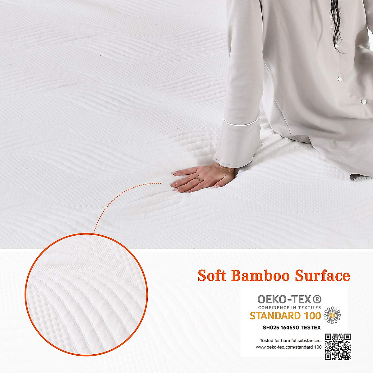 Sweetnight Mattress Topper Queen Size with Waterproof Mattress Protector, 2 Inch Cooling Egg Crate Gel Memory Foam Topper Ultra Plush, Plus 4 Bed Sheet Holder Straps, Queen Size, White (SN-T001-2-Q)