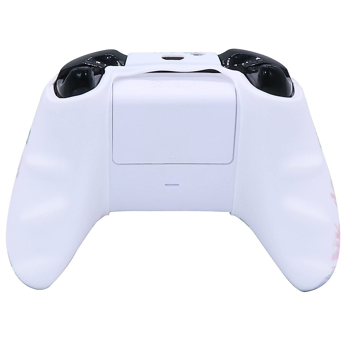 RALAN Pink Controller Skins for Xbox One, Silicone Controller Cover Skin Protector Compatible for Xbox Ones Controller (Pink Pro Thumb Grip x 2,Cat + Skull Cap &Cover Grip x 2) Blue Butterfly Pink