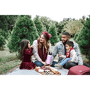 Simple Modern Insulated Water Bottle with 3 Lid Options-Straw, Flip, Chug, Handle Reusable Wide Mouth Stainless Steel Flask Thermos Sport, 4 Piece Set, Pattern: Ocean Geode