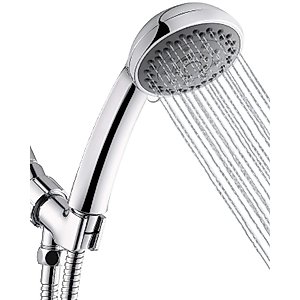 Shower Head, Axioblis 5 Function High Pressure Handheld ShowerHead with Shower Hose and Adjustable Bracket, Velynda