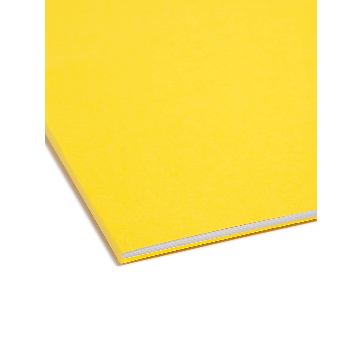 Smead Fastener File Folder, 2 Fasteners, Reinforced 1/3-Cut Tab, Letter Size, Yellow, 50 per Box (12940)