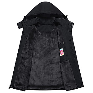 Jingangjin Men's Mountain Waterproof Ski Jacket Winter Windbreaker Warm Hooded Snowboarding Raincoat Jackets