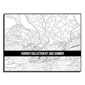 Fantasy Collection: An Adult Coloring Book with 100+ Incredible Coloring Pages of Mermaids, Fairies, Vampires, Dragons, and More!