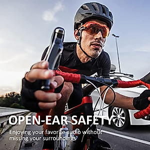 Rakklor Bone Conduction Headphones - Open-Ear Wireless Bluetooth Sport Headphones with Built-in Mic, 20Hr Playtime Waterproof Earphones for Workouts Cycling Running Gym Hiking