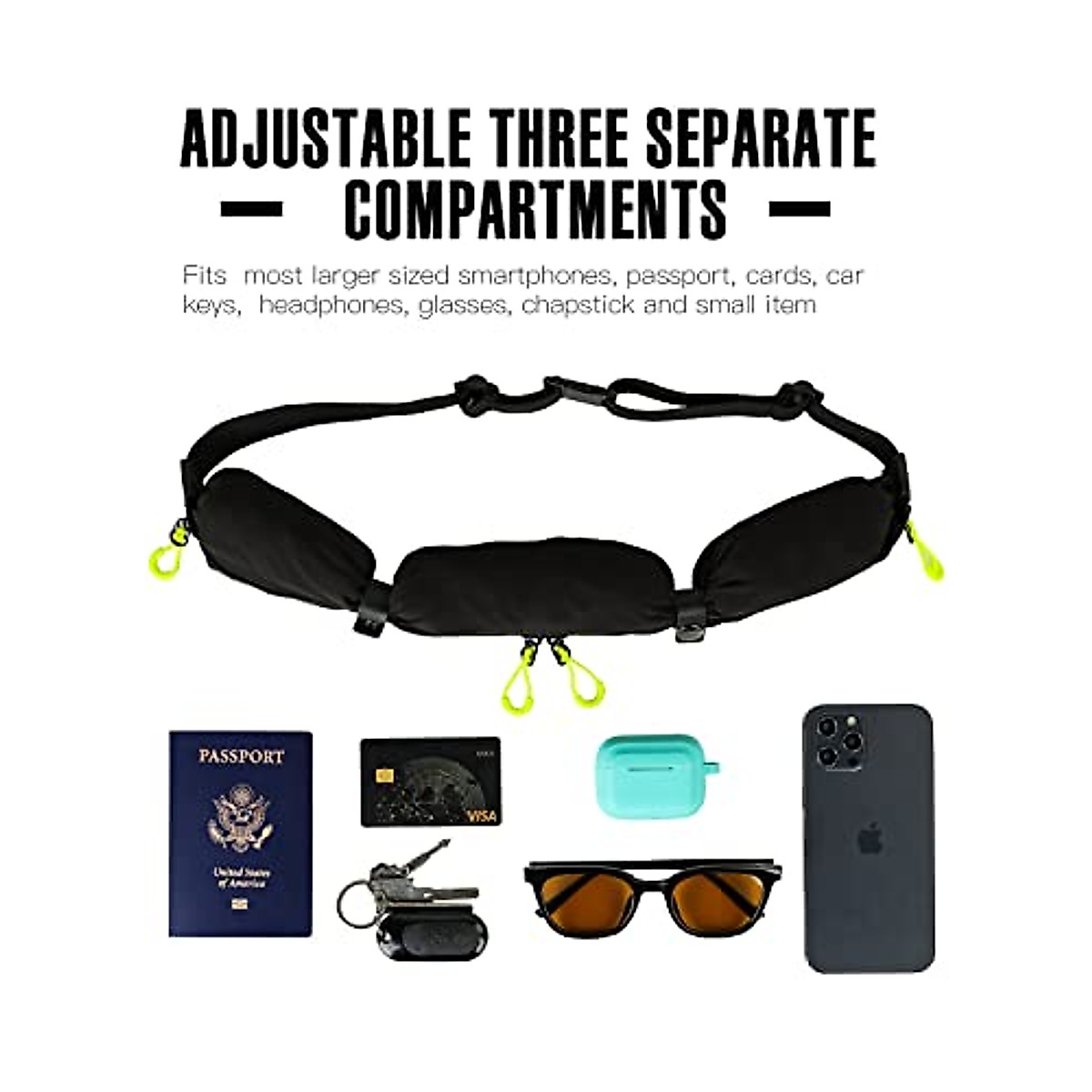 WATERFLY Sling Belt Crossbody Bag: Anti theft Over Shoulder Mini Small Slim Cross Chest Side Strap Purse for Man Woman