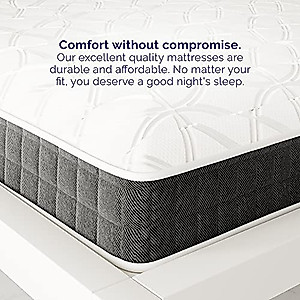 Signature Sleep Contour Comfort 8-Inch Reversible Tight-Top Mattress, Medium-Firm, Independently Encased Coils, Bed-in-a-Box, Queen