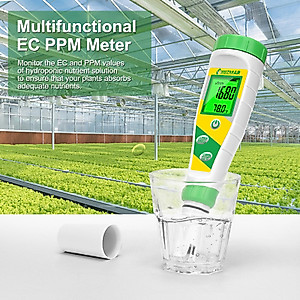 UIUZMAR Pool Salt Tester pH Meter for Saltwater Pool Digital Salinity Meter for Swimming Pool Hot Tub Spa Aquarium PPM EC Meter for Hydroponic Nutrient Solution TDS Meter for Drinking Water, RO System