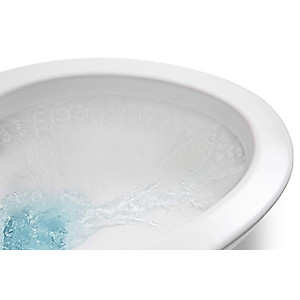 KOHLER Kingston™ Comfort Height® two-piece Elongated 1.28 gpf Toilet with Left-hand Trip Lever and Antimicrobial Finish