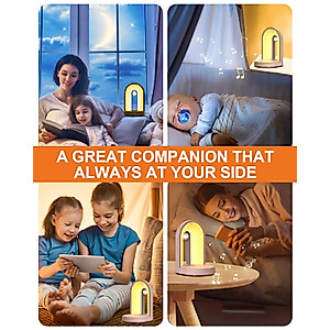 UMUTOO 3 in 1 Charger Station with Wireless Phone Charger, LED Night Light, Bluetooth Speaker,Portable Dimmable Music Speaker Charger Touch Lamp. Birthday Present for Women,Men, Mom, Dad. (White)