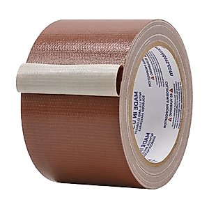 MAT Duct Tape Brown Industrial Grade, 3 inch x 60 ft. Waterproof, UV Resistant for Crafts, Home Improvement, Repairs, & Projects