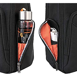 EVERKI Versa 2 Premium Business 14.1-Inch / MacBook Pro 15 Backpack, Ballistic Nylon, Travel Friendly (EKP127B) , Black