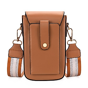 Montana West Small Crossbody Cell Phone Purse for Women CellPhone handbag Wallet Shoulder Bag with Card Slots LSS-MWC-204BR