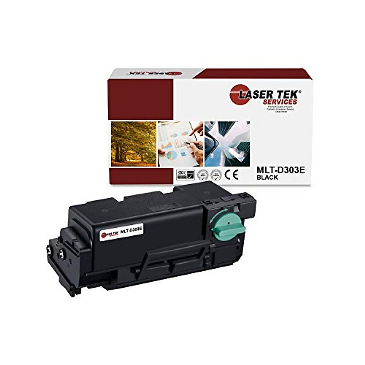 Laser Tek Services Compatible Extra High Yield Toner Cartridge Replacement for Samsung MLTD303E MLT-D303E Works with Samsung ProXpress M4580FX Printers (Black, 1 Pack) - 40,000 Pages
