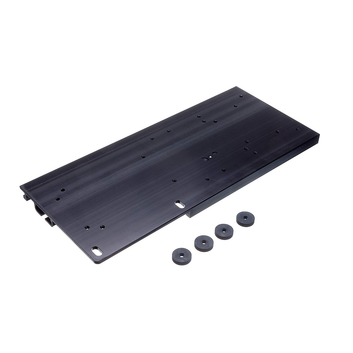 MotorGuide 8M0095973 Universal Quick-Release Bracket Top Plate for Electric Trolling Motors — Aluminum — Black