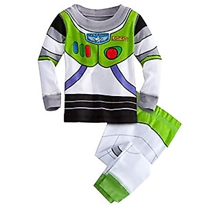 Disney Boys Buzz Lightyear Costume PJ PALS Pajamas Size 8 Multi