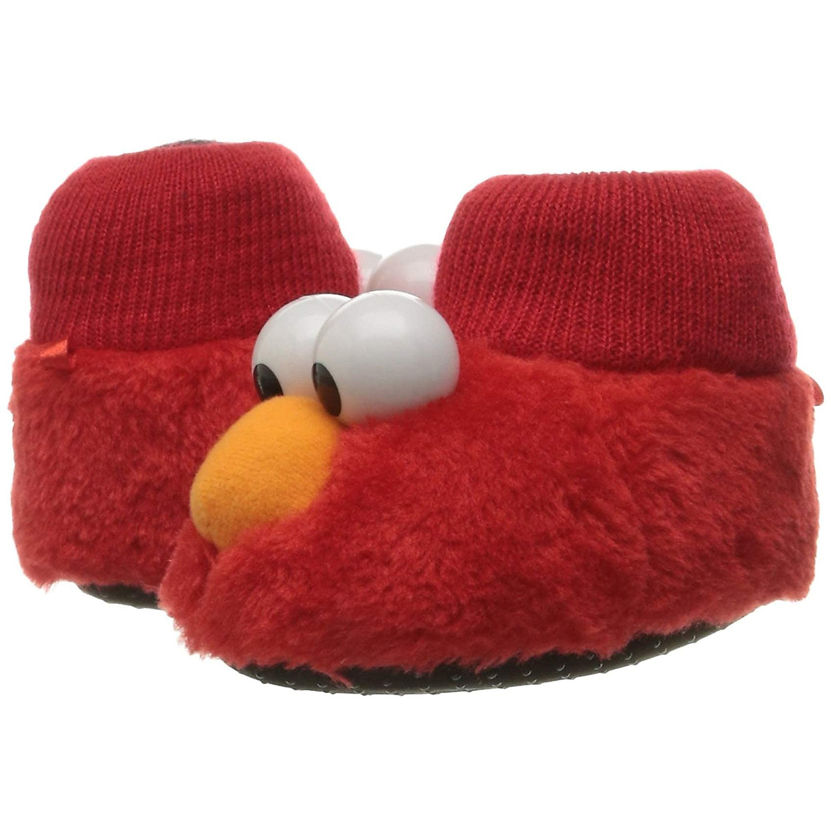 Sesame Street Kids Cookie Monster Puppet Slipper, Red, US 3-4 Unisex Toddler