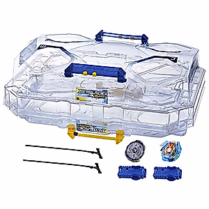 Beyblade Burst Evolution Switchstrike Battle Tower-Includes 2-Level Beystadium, Battling Tops, & Launchers-Age 8+, Multicolor
