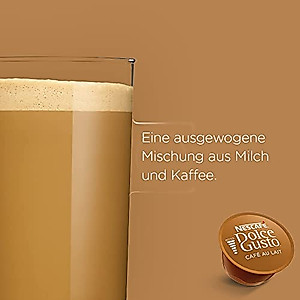 Nescaf? Dolce Gusto CAF? Au Lait (Pack of 3, Total 48 Capsules)