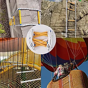 Fire Escape Ladder for Home 50ft Fire Emergency Ladders 6 Story 7 Story Safety Survival Ladders Rope Ladder Emergency Fire Must Haves House