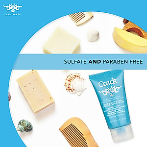 CRACK HAIR FIX Styling Creme - Multi-Tasking, Anti-Frizz, Leave-In Styling Aid With Protection from Humidity, Chlorine, Heat Treatments & Sun ( 1.25 Oz / 57 Milliliter - PACK OF TWO)