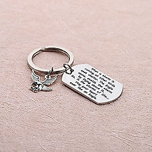 FUSTMW Eagle Gift for Scouts Keychain Scouts Leader Gift Court of Honor Gift (silver)