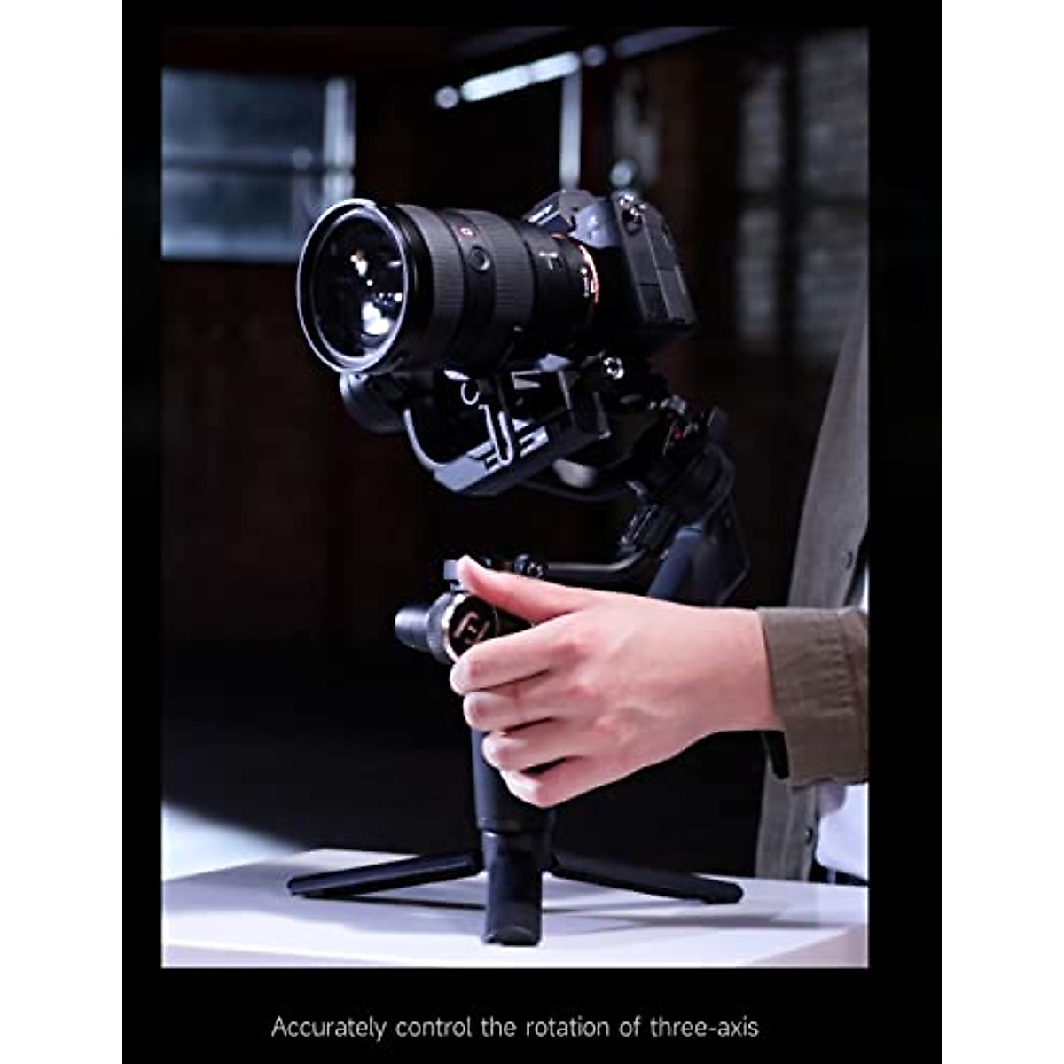 FeiyuTech SCORP-C Camera Gimbal Stabilizer for DSLR and Mirrorless Cameras,Camera Handheld Gimbal 3-Axis, 5.51lbs Payload for Sony/Canon/Panasonic/Lumix/Nikon/Fujifilm,with Tripod