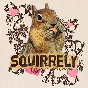 CafePress Squirrely Squirrel Lover Tote-Bag Natural Canvas Tote-Bag,Shopping-Bag