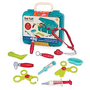 Battat – Pretend Play Doctor Set – Kids Nurse Toys – 10-Pieces & Carry Case – Toddler House Call Playset – 3 Years + – Deluxe Doctor Kit