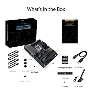ASUS ProArt X670E-CREATOR WiFi AMD X670 AM5 Ryzen™ Desktop 9000 8000 & 7000 ATX Motherboard, 16+2 Power Stages, PCIe® 5.0 Ready, DDR5 Support, USB4®, 10 Gb & 2.5 Gb LAN, WiFi 6E, Four M.2 Slots
