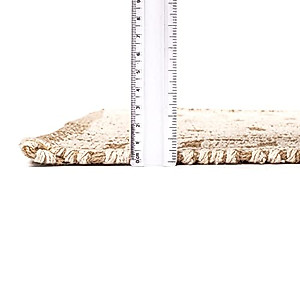 Jute Cotton Rug 60x84 inches (5x7 Feet) Farmhouse Style,Indoor Entryway Rug, for Room Doorway of Your Home, Hand Woven by Skilled Artisans__Natural Jute Cotton Rug