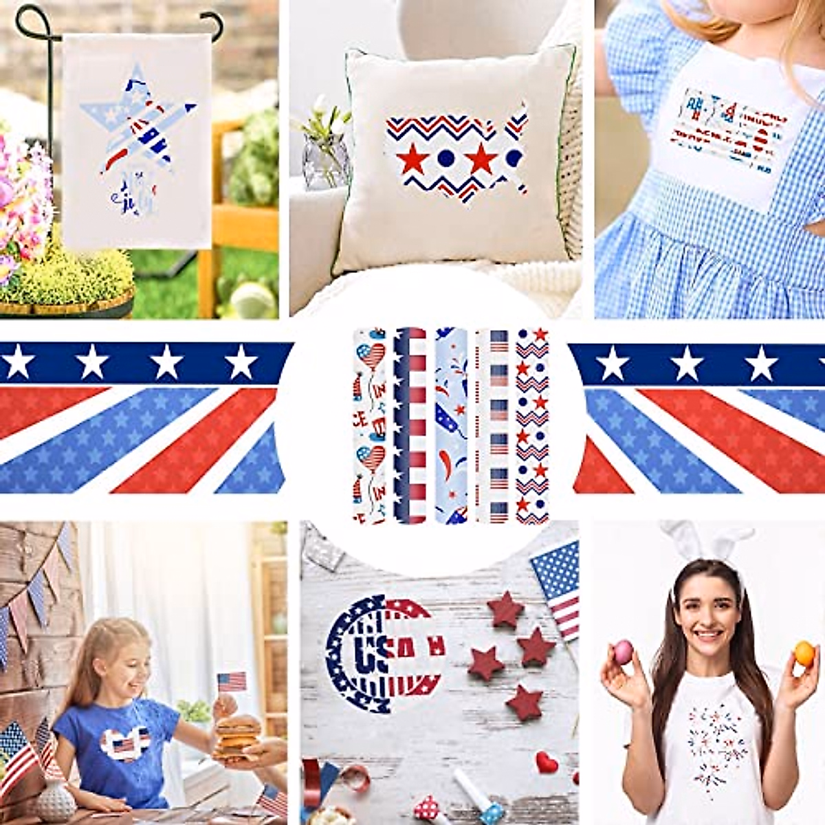 Teal Vinyl Letters 1 PCS Independence Day Heat Transfer Vinyl Rainbow Stripe Pattern Vinyl Vinyl Bundling Roll Soft Metal HTV Vinyl for Ironing Clothes and Other Fabrics 30x25cm Roll (E, One Size)