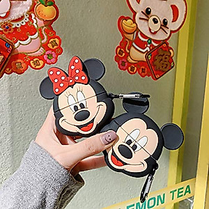 Cocomii 3D AirPods Pro Case - 3D Cartoon - Slim - Lightweight - Matte - Keychain Ring 3D Cartoon Characters Cartoon - Luxury Headphone Case Cover Compatible with Apple AirPods Pro (Mickey Face)