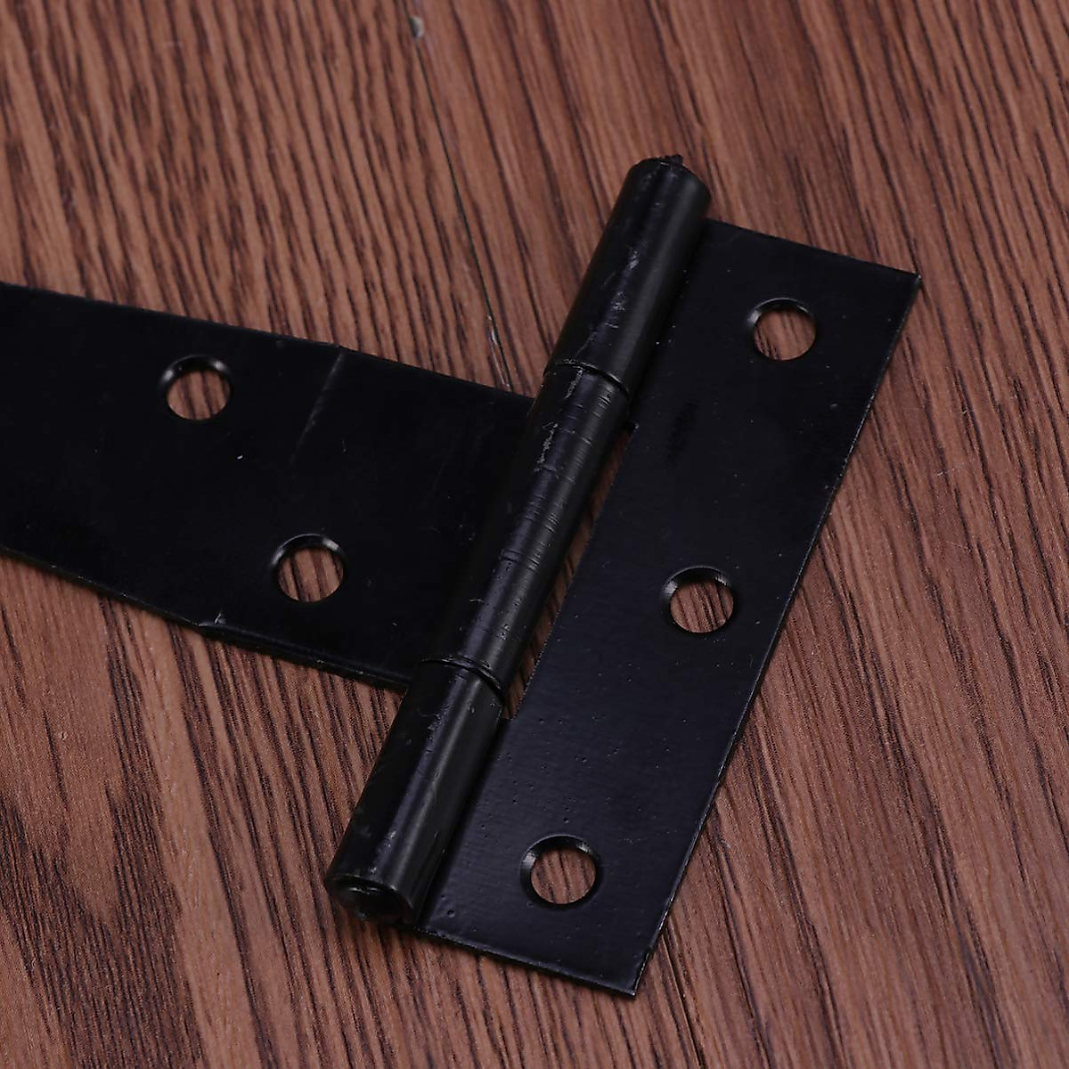 Hemoton 6PCS 4 gate Hinges for Wooden Fences Door Hinges Hardware Fence Hinges Garden shed Hinges T Shape Hinge self Closing Door Hinges Barn gate Hinges barn Door gate Steel Door Ball