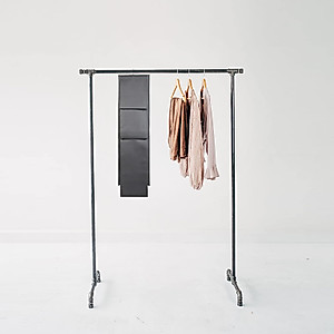 Audoloku Hanging Boot Storage Shoe Rack for Closet Organizers and Storage Hanging Boots Organizers Dust Cover with 6 Pockets for Boots, Gray