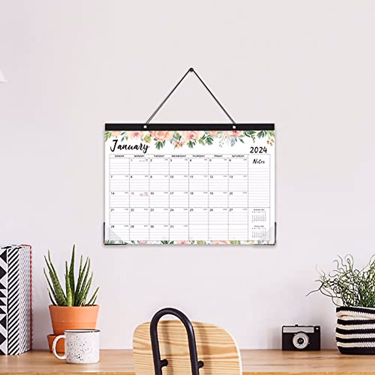 2023-2024 Desk Calendar - Jul 2023 - Dec 2024, 18 Months Large Monthly Desk Calendar, 17" x 12", Desk Pad, Large Ruled Blocks, to-do List & Notes, Best Desk/Wall Calendar for Planning or Organizing